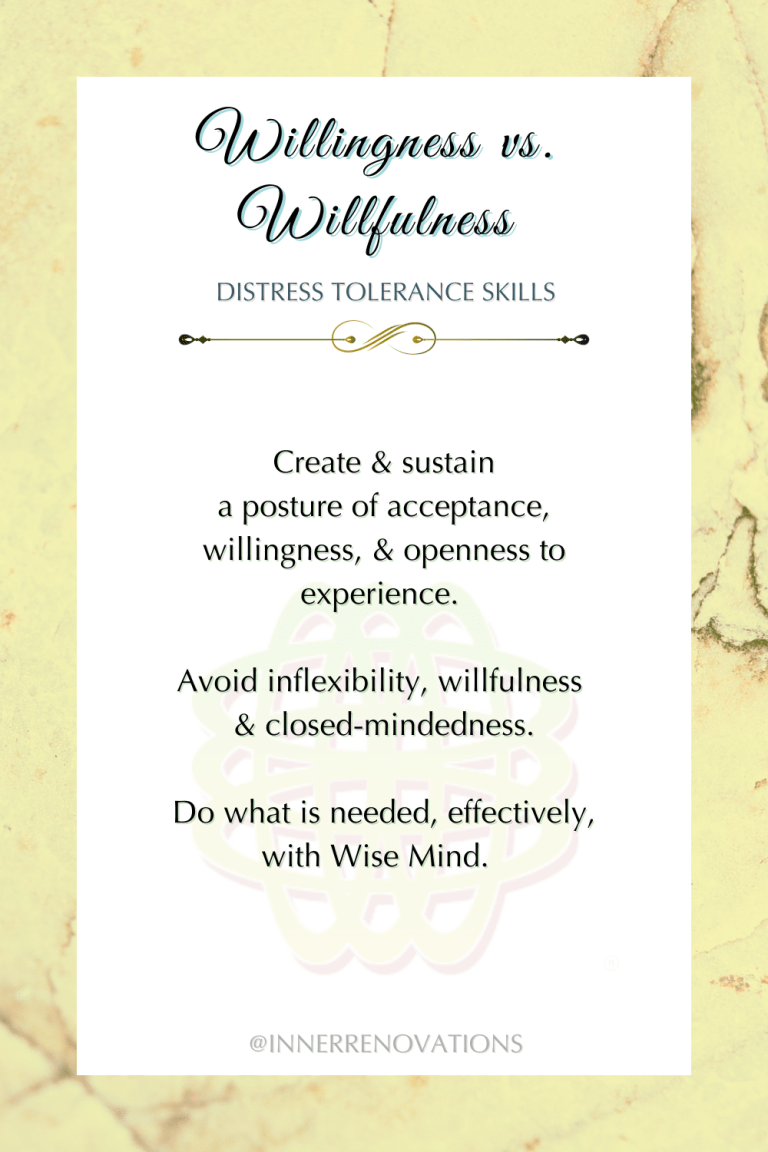 Willingness vs. Willfulness – Inner Renovations Toolbox